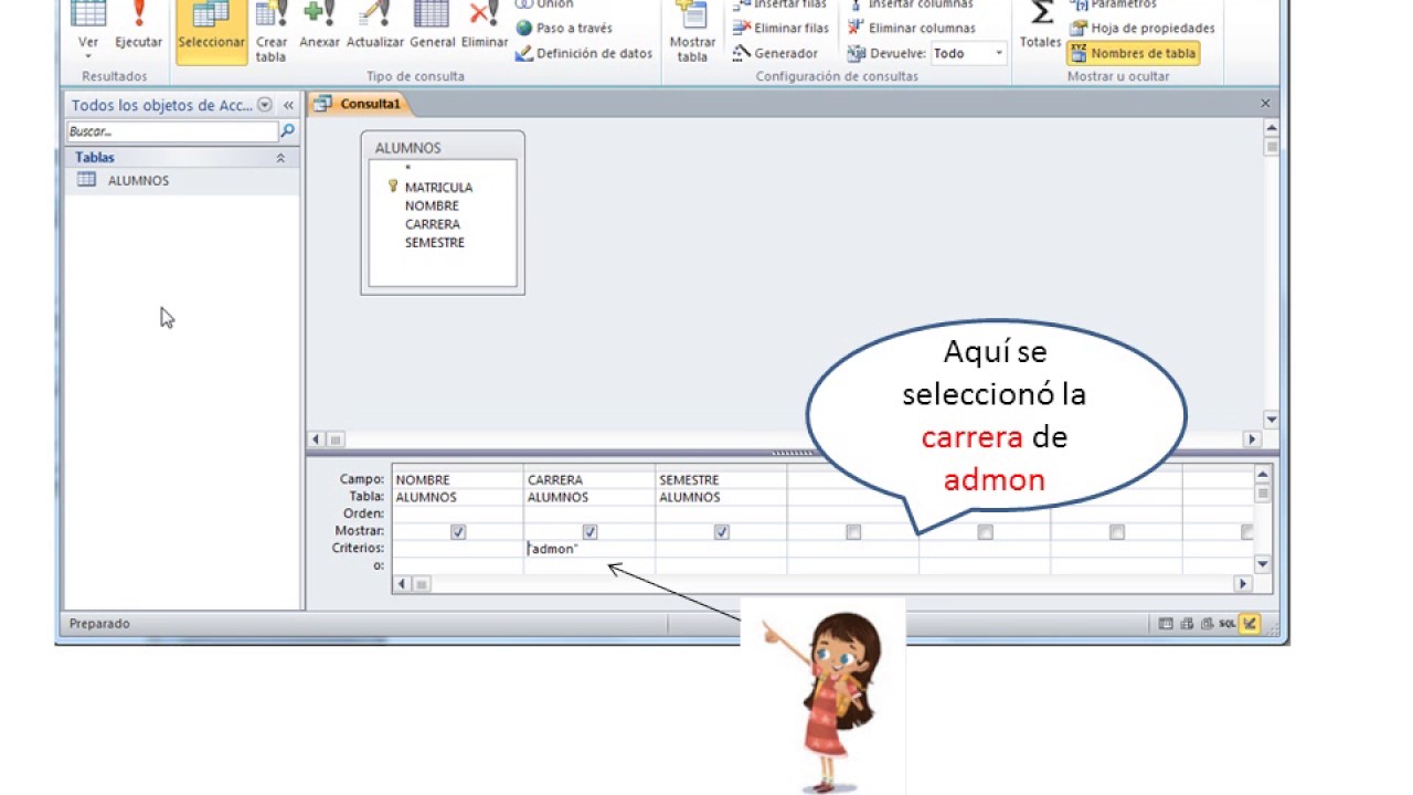 LAS CONSULTAS EN MICROSOFT ACCESS - YouTube
