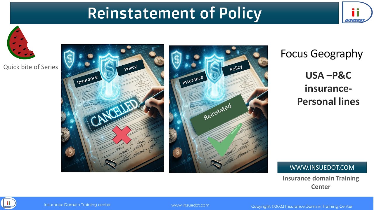 P&C insurance - Reinstatement process - YouTube
