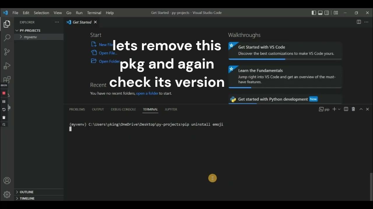 Python Pip Show And Pip Uninstall Youtube
