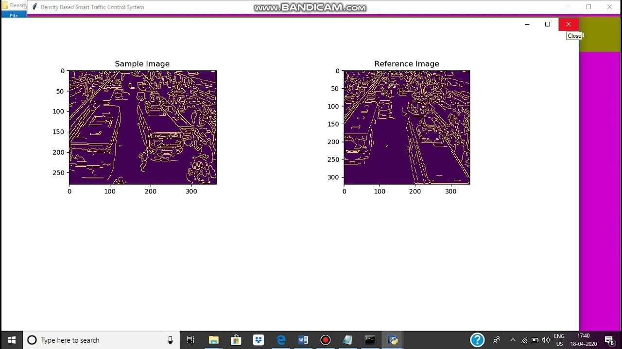 density based traffic control system by using canny edge detection - YouTube