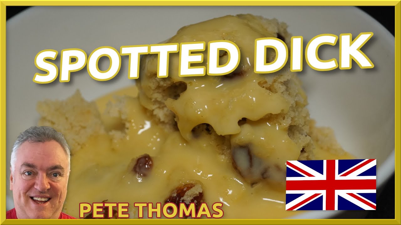 How to Cook Spotted Dick Pudding with Custard Sauce - YouTube