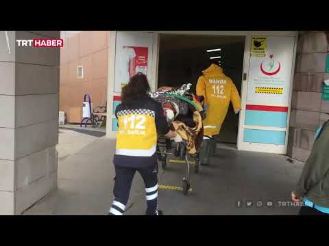Manisa'da uçuruma düşen çoban kurtarıldı