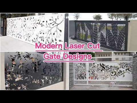 Most Beautiful Laser Cut Gate Designs - YouTube