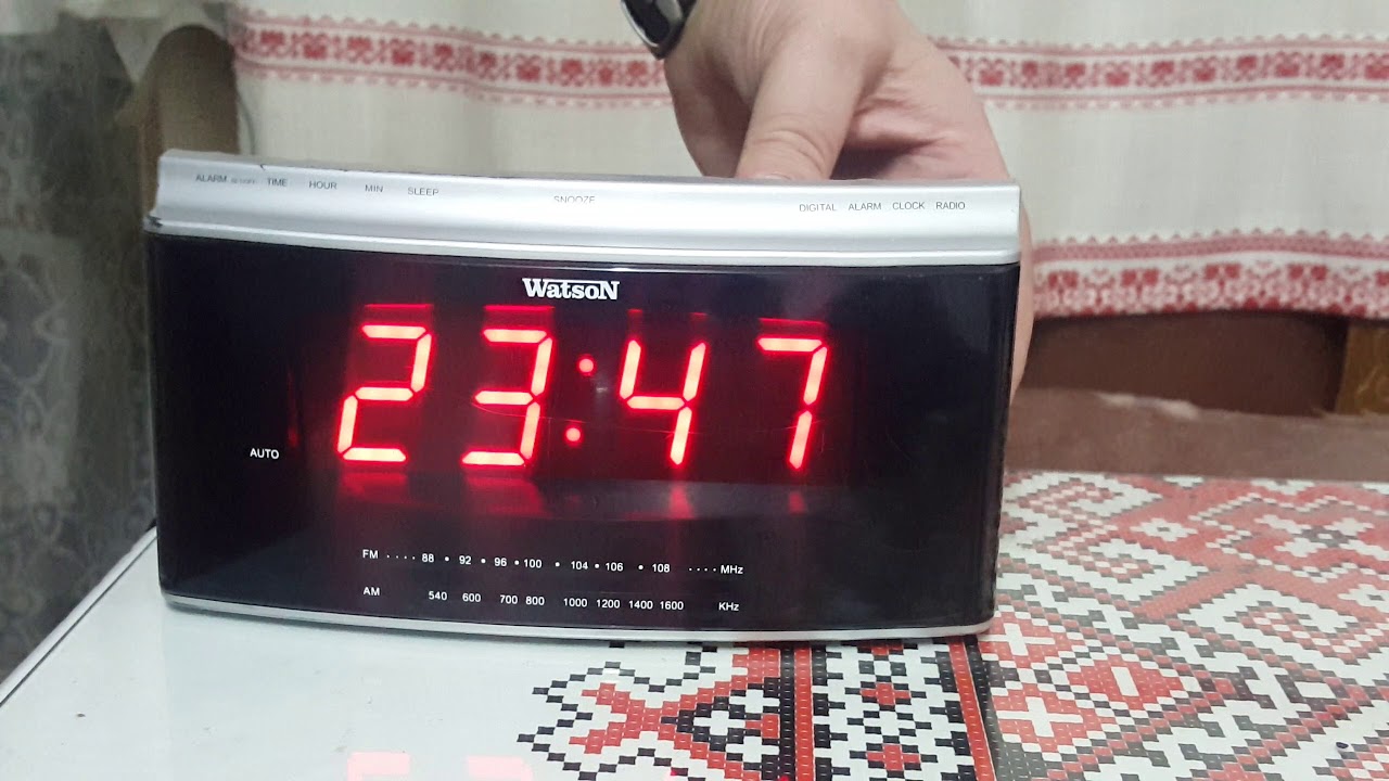Radio clock Watson UR 4541 (Germany) - YouTube