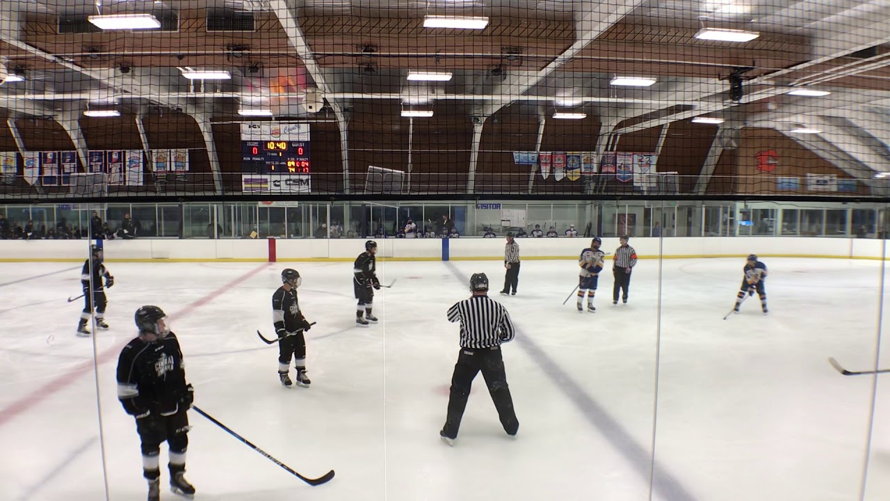 HHS versus Central Indiana Knights 1st Period - YouTube