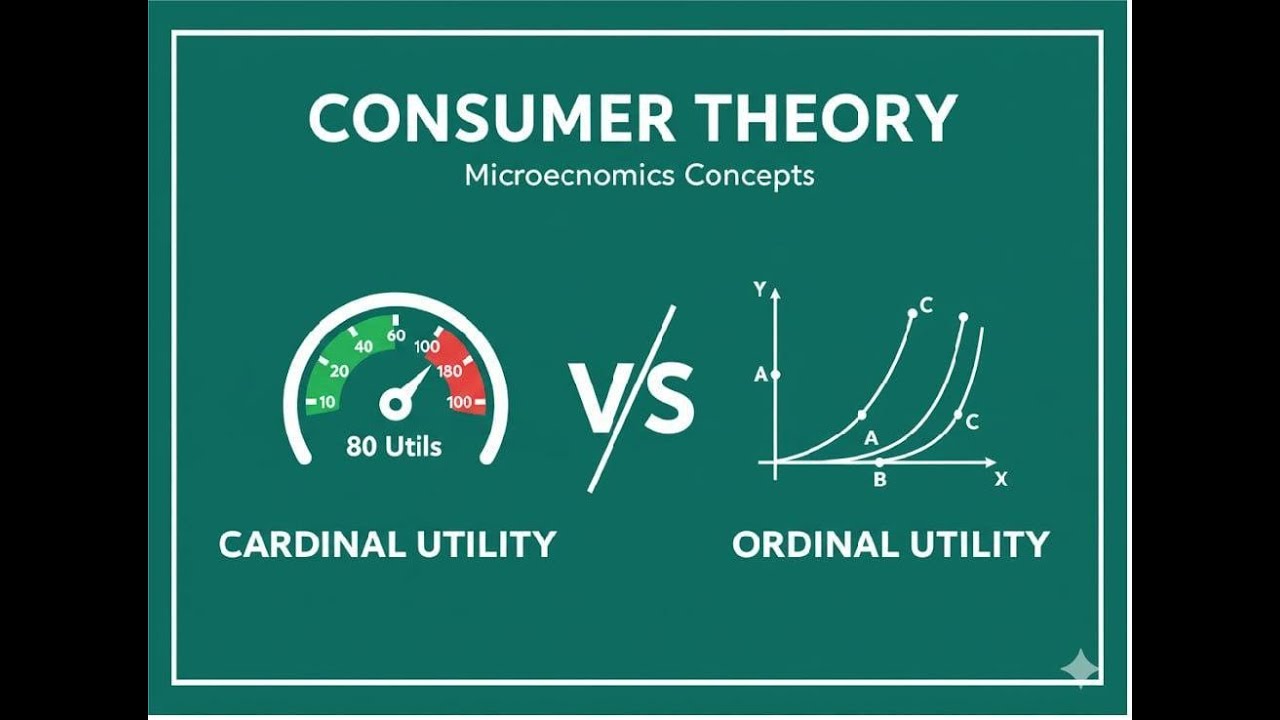 Difference between cardinal and ordinal utility - YouTube