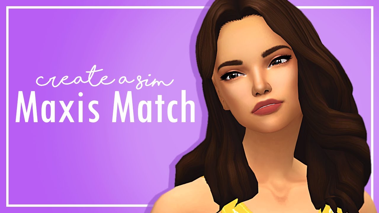 🍋Sims 4 Create a sim// Maxis Match🍋 - YouTube