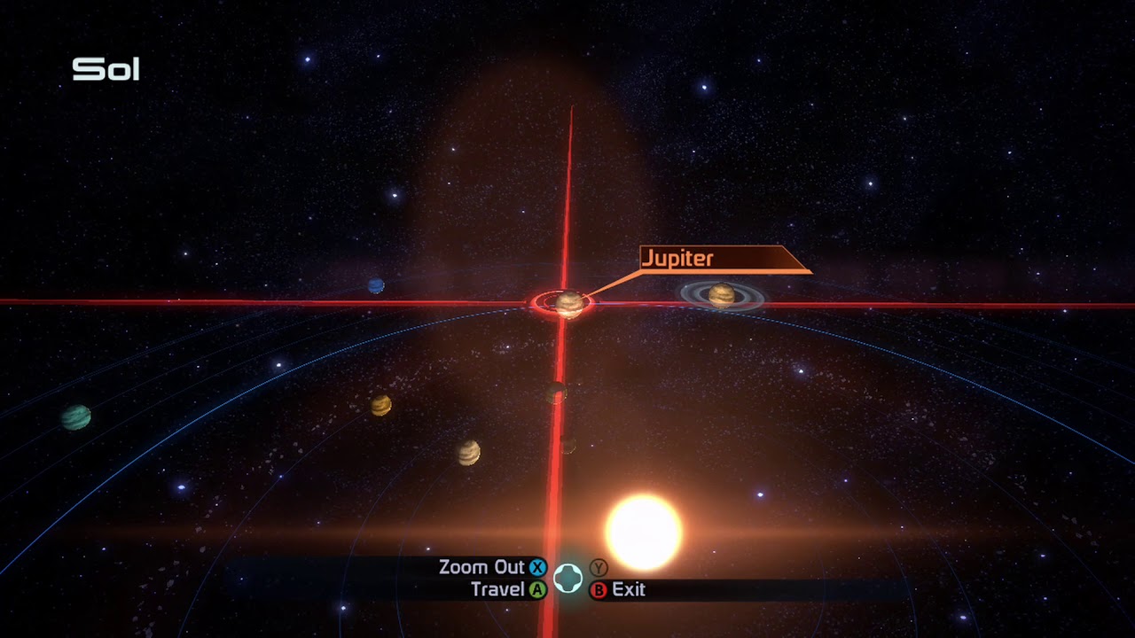 Mass Effect galaxy - Our Sol system - YouTube