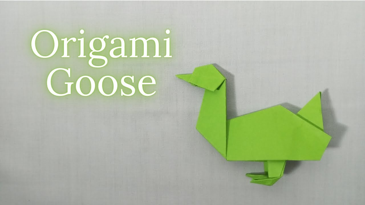 How To Make Easy Origami Goose - YouTube