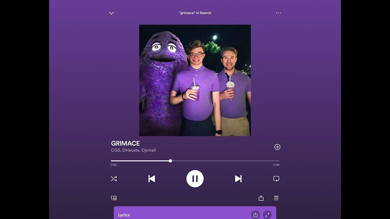 Grimace Shake song but sped up! (Credits to CG5) - YouTube