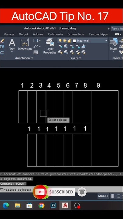 AutoCAD Tip No. 17 Automatic Text Numbering TCOUNT Command #shorts #autocad #autocadcommands ...