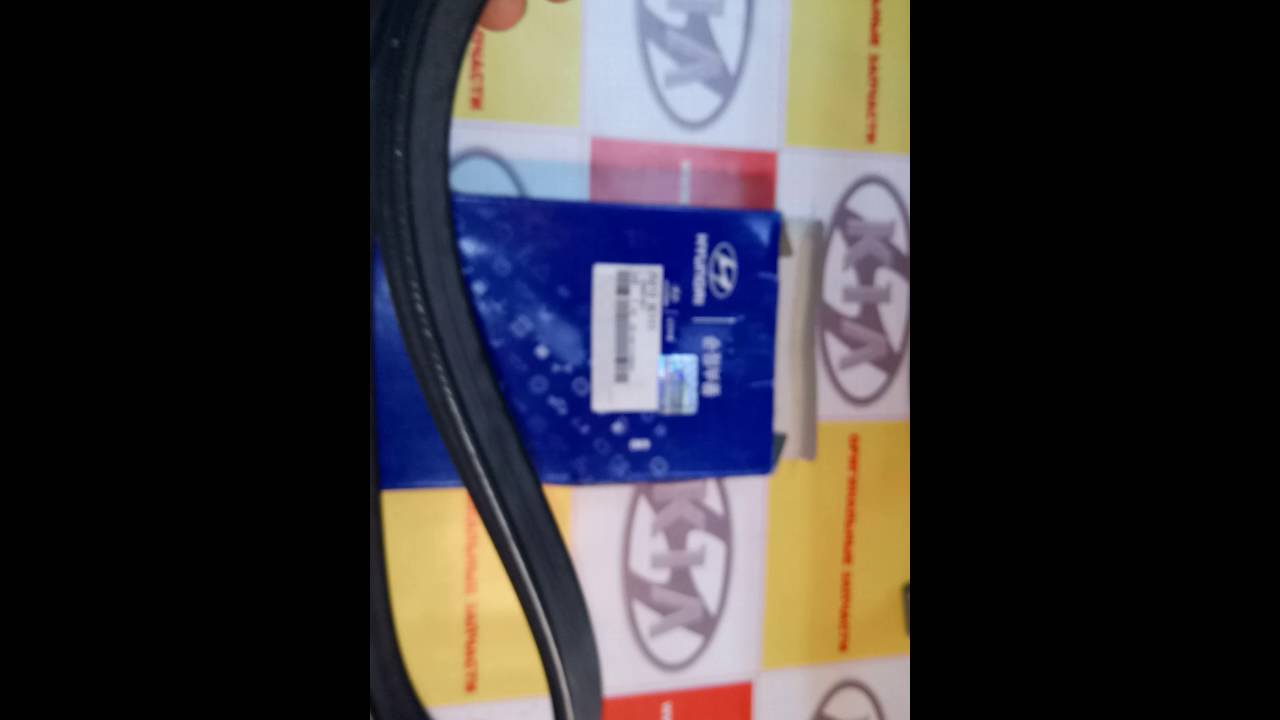 Ремень генератора, HYUNDAI GENESIS 08-, 252123C111 - YouTube