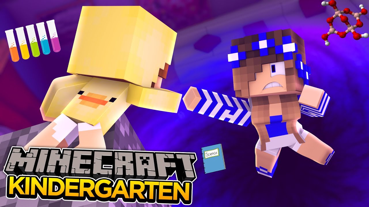 Minecraft Kindergarten-SUCKED INTO ANOTHER DIMENSION!! - YouTube