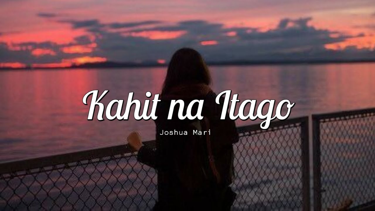 Kahit na itago - Joshua Mari (Lyric Video) | [Prod. by Clinxy Beats]