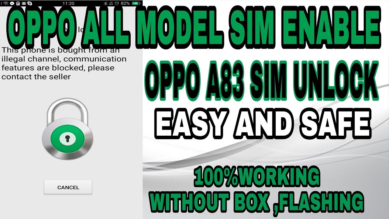 oppo A83,realme 1 network unlock, all oppo sim enable new way 100% ...