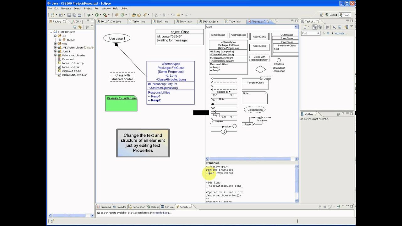 CS2800 - UMLet in Eclipse - YouTube
