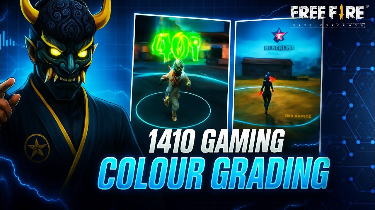 😱 FREE FIRE COLOUR GRADING 🔥 LIKE 1410 GAMING | FULL PROFESSIONAL ...