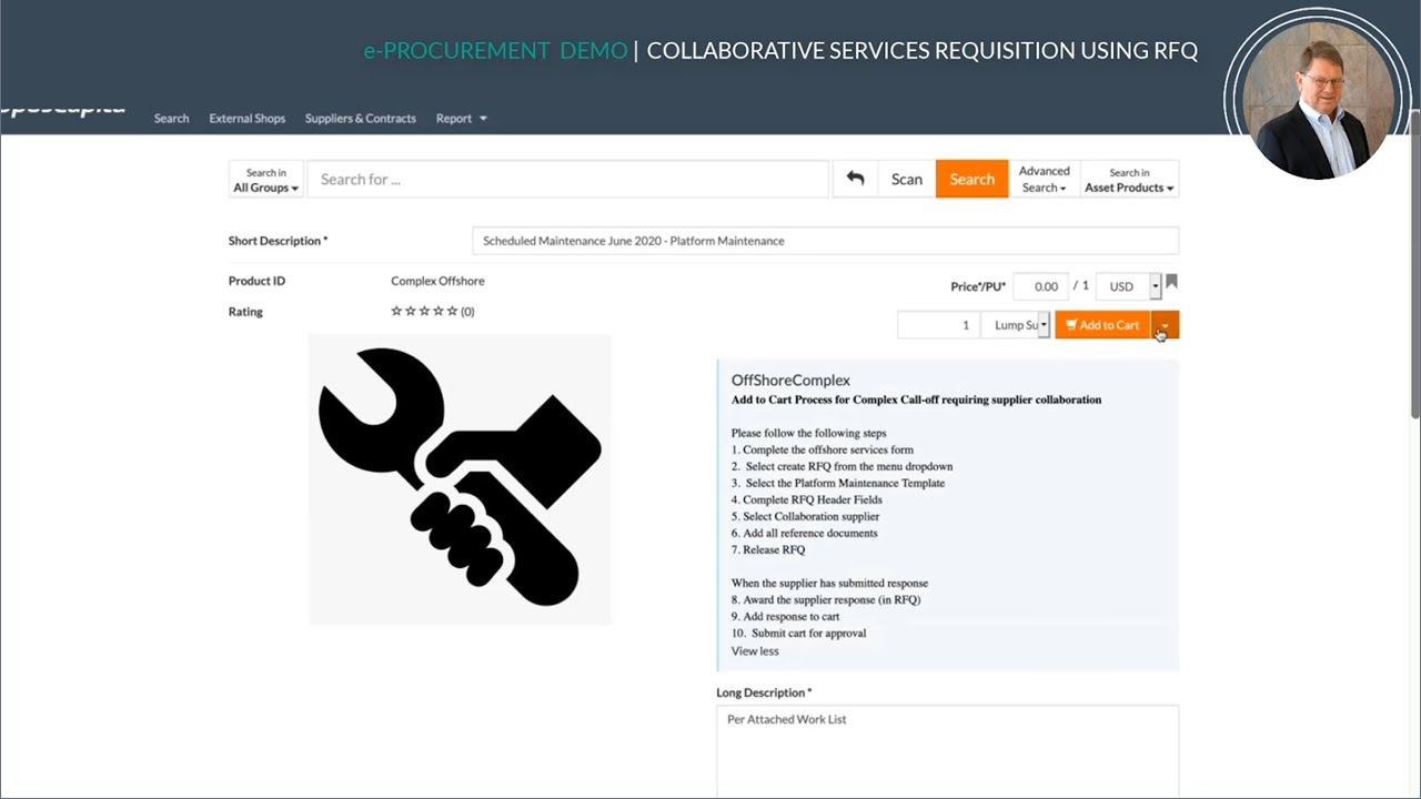 Collaborative services requisition using RFQ (Procurement Innovations ...