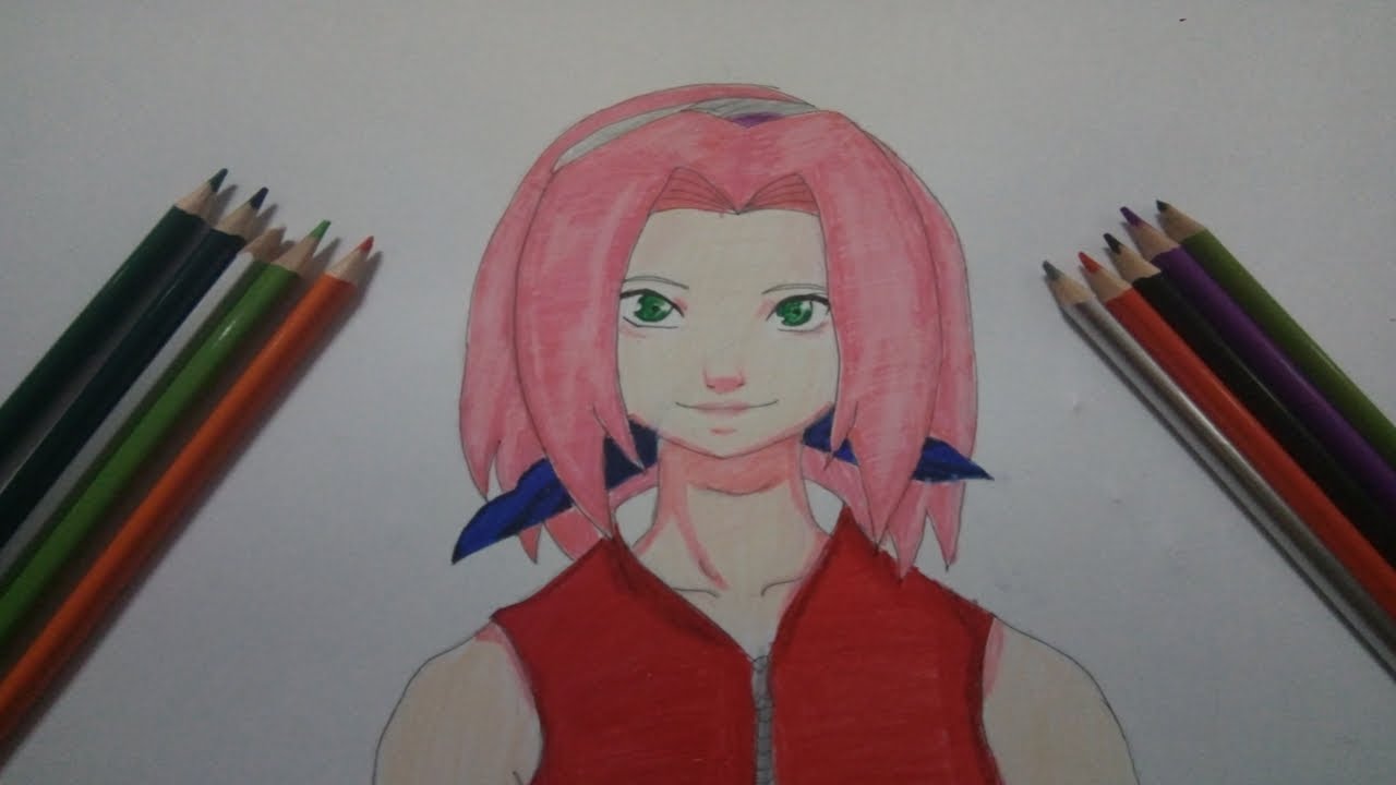 How to Draw Sakura/Step by Step/Naruto/Omkar Art - YouTube