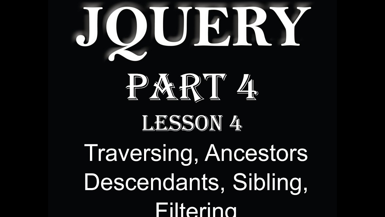 Jquery Tutorial Part 4 In Hindi Youtube
