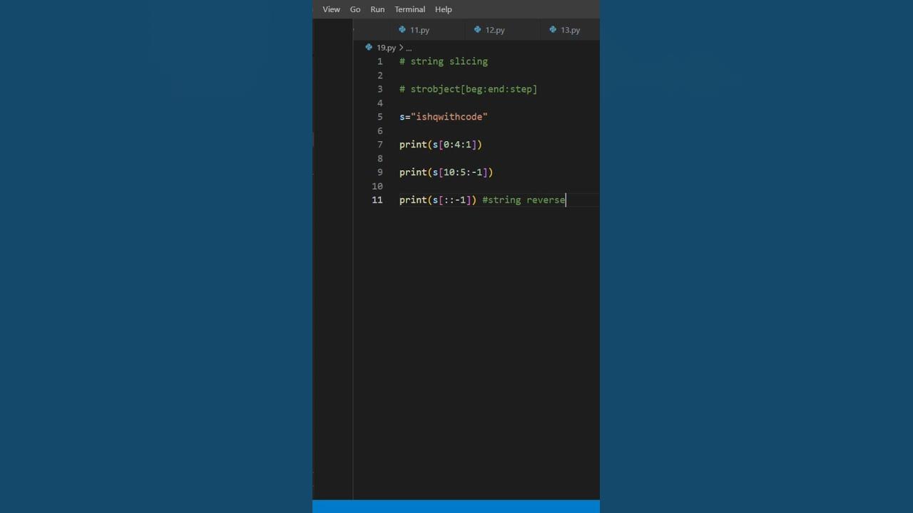 String Slicing In Python Coding Easy Programming Python Code Viral Viralvideo