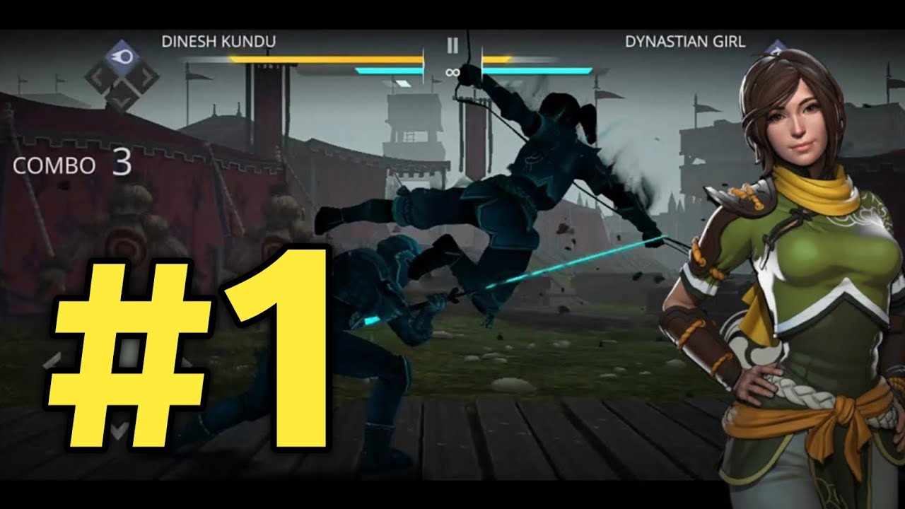 Shadow fight 3 Dynastian Girl boss fight gameplay #1 - YouTube