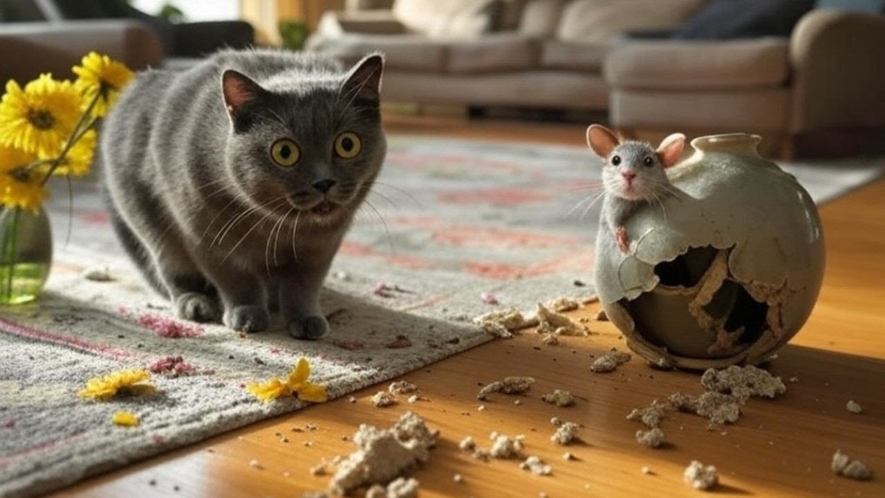 "Meow and Mint: The Playful Cat and Clever Mouse Chase!" - YouTube