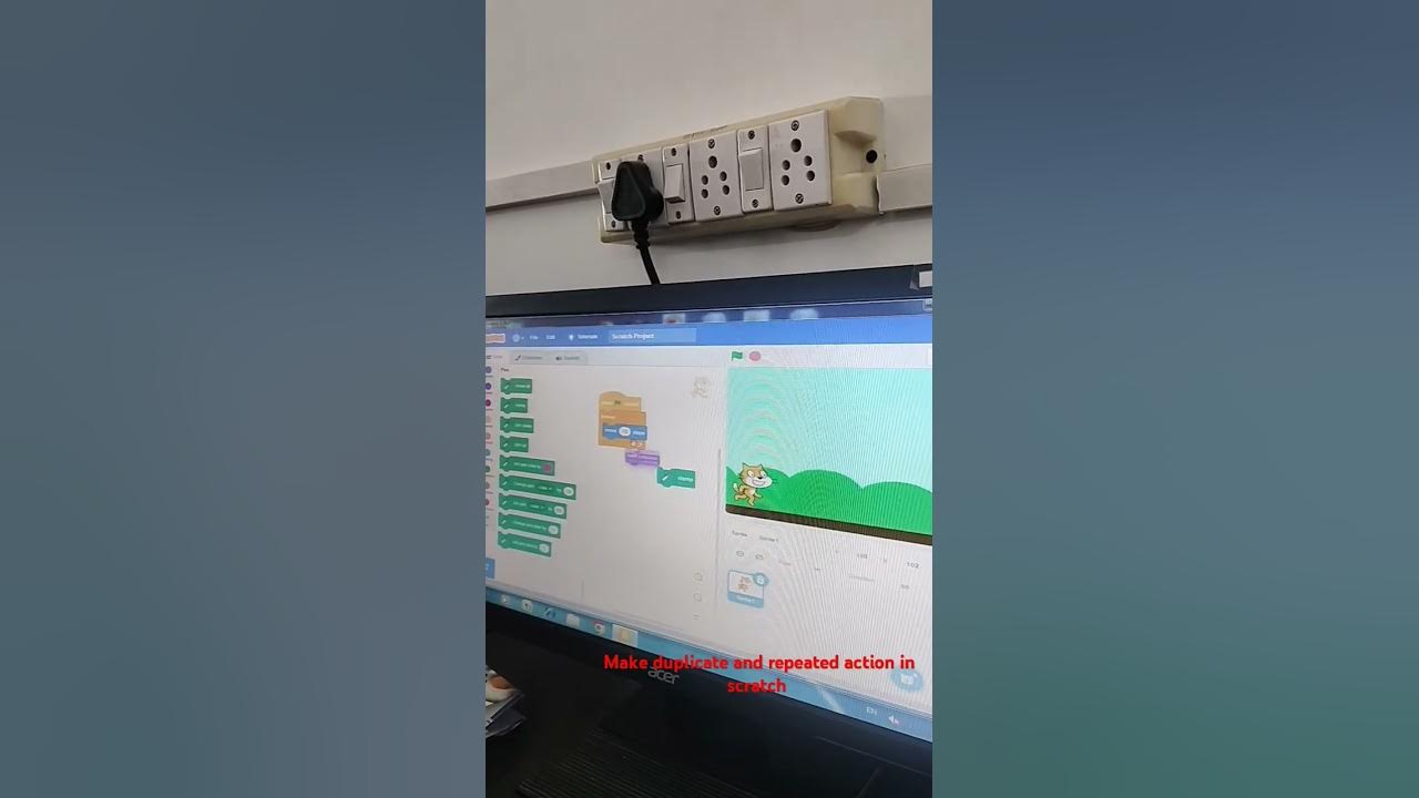 How to make repeated & duplicate action in Scratch. - YouTube