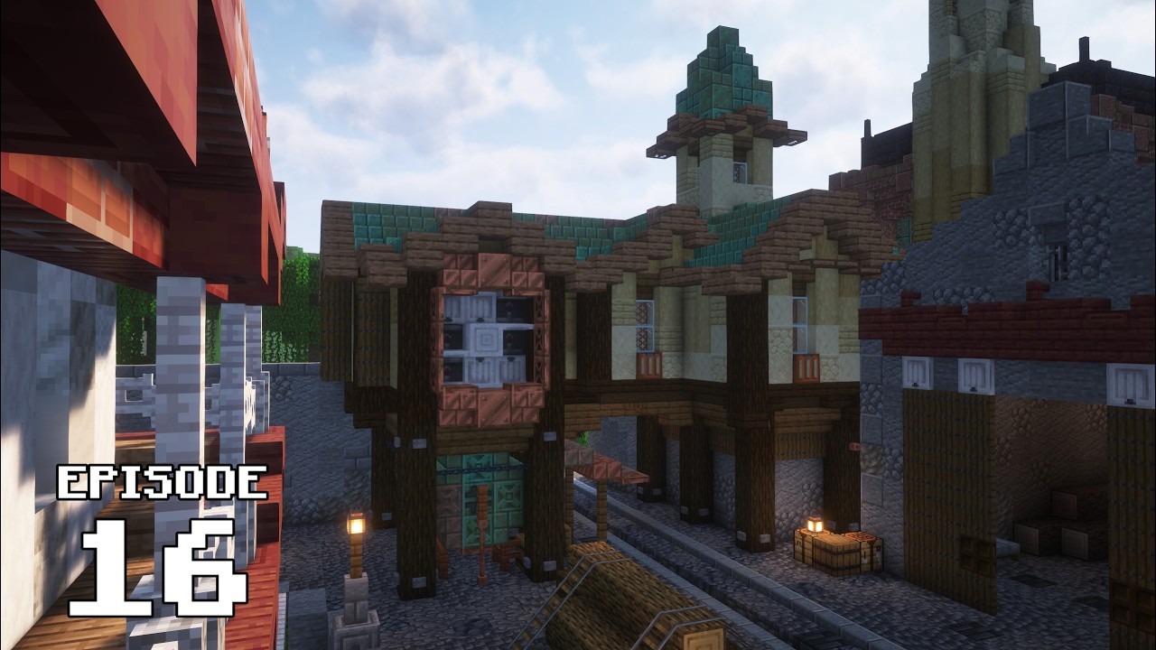 Minecraft: Episode 16 - Steampunk Port House! - YouTube