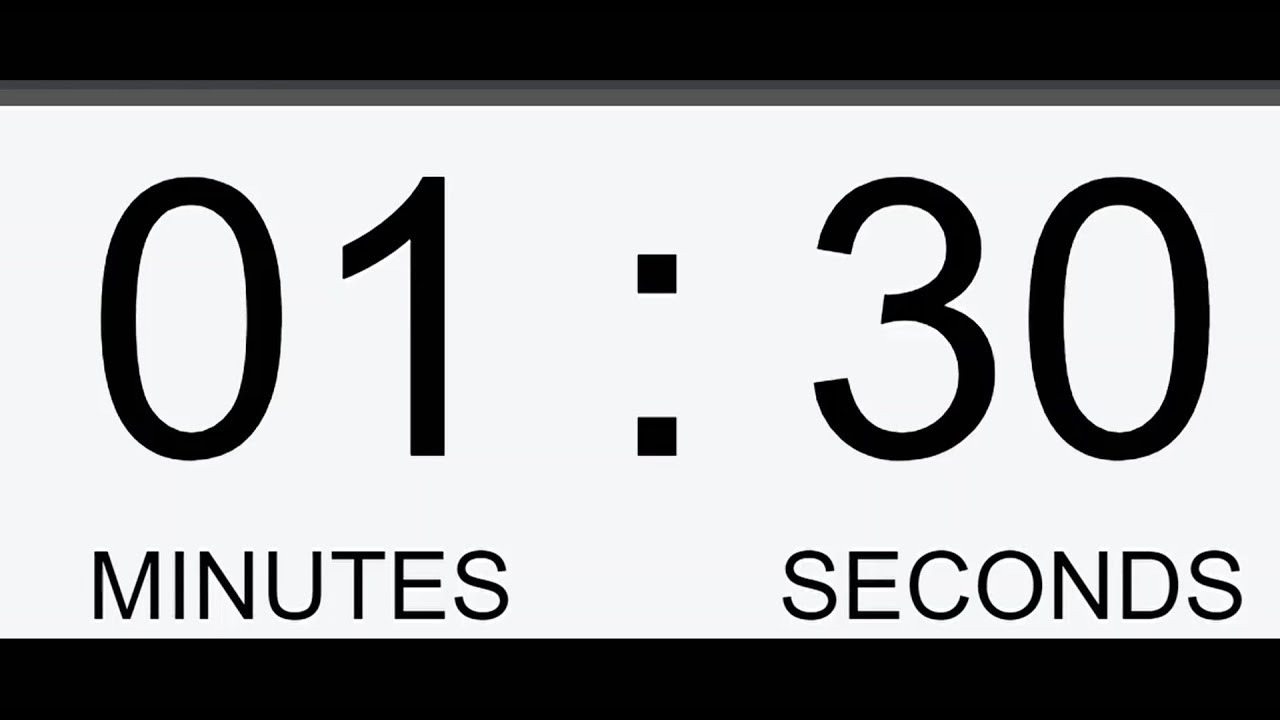 1 Minute 30 Second Timer YouTube