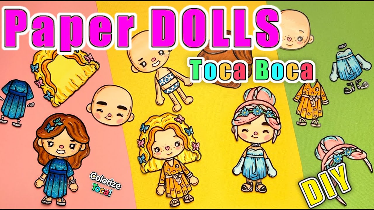 How to Make Toca Boca Paper Dolls / Paper Toca Boca #tocaboca # ...