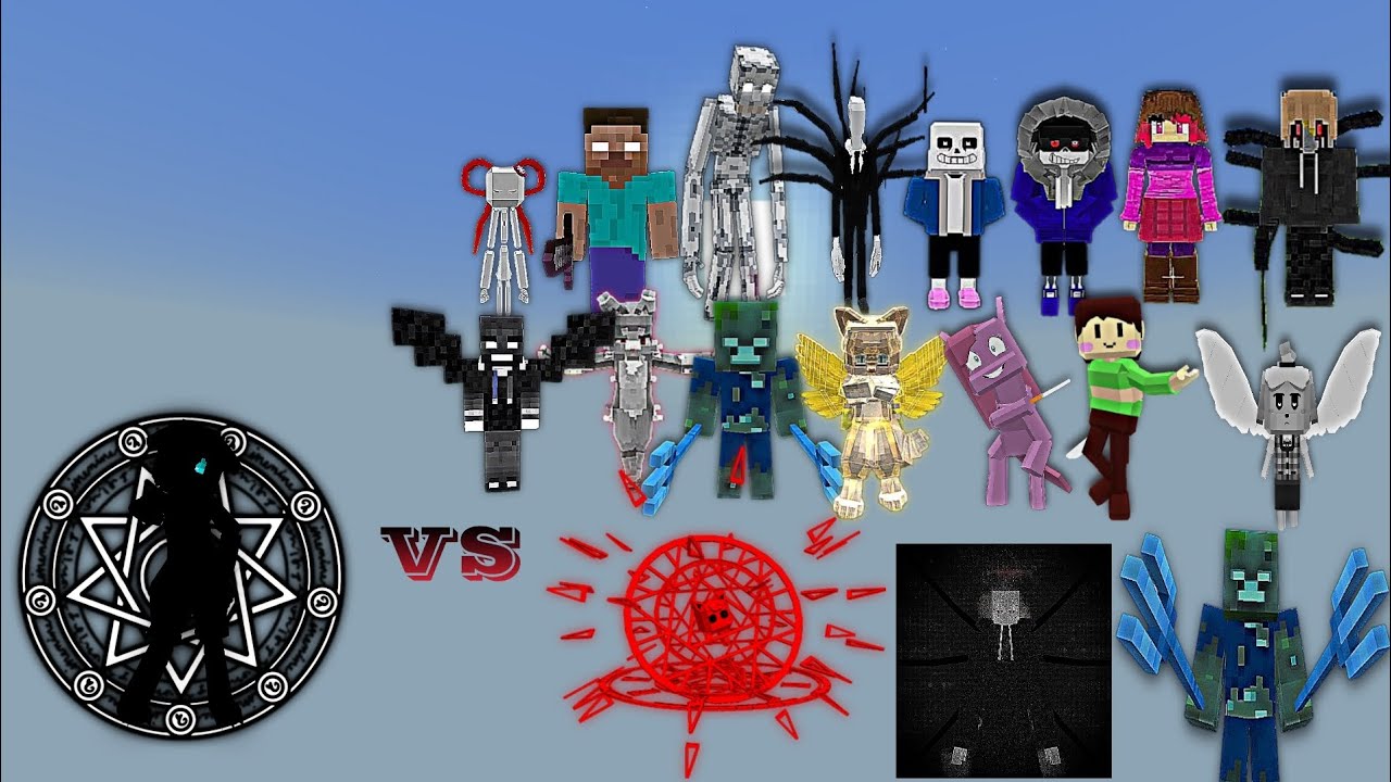 η vs OP and Broken Bosses | Minecraft Bedrock | Op Mob Battle - YouTube