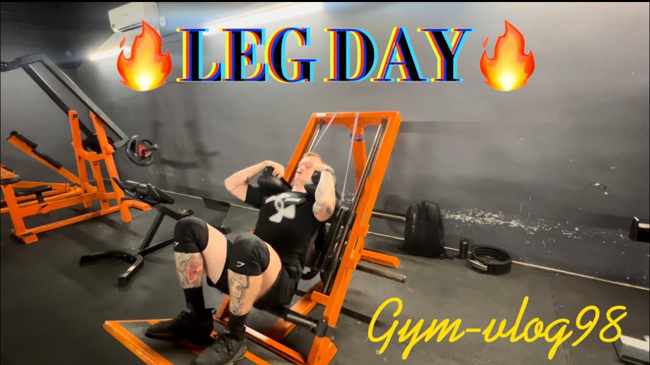 Leg Day 🚨 Gym Vlog98 Youtube