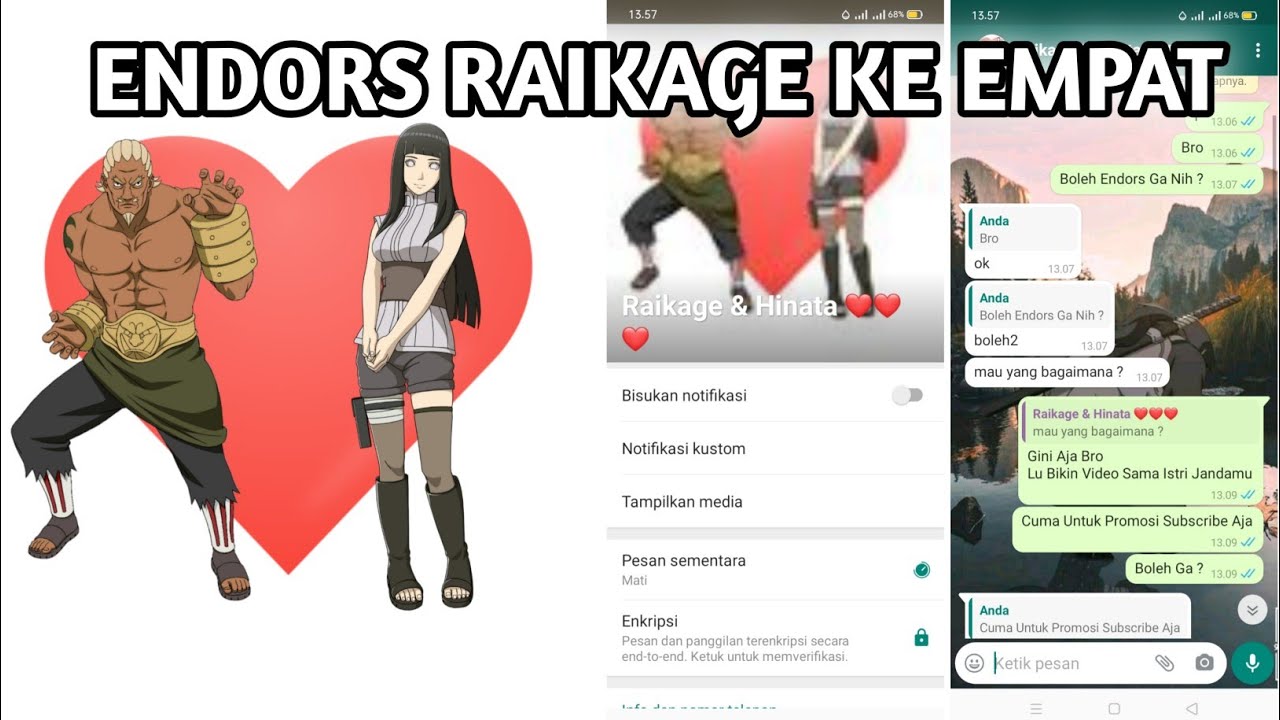 Spesial 1700 Subscriber Endors Raikage & Hinata | Konspirasi | Meme ...