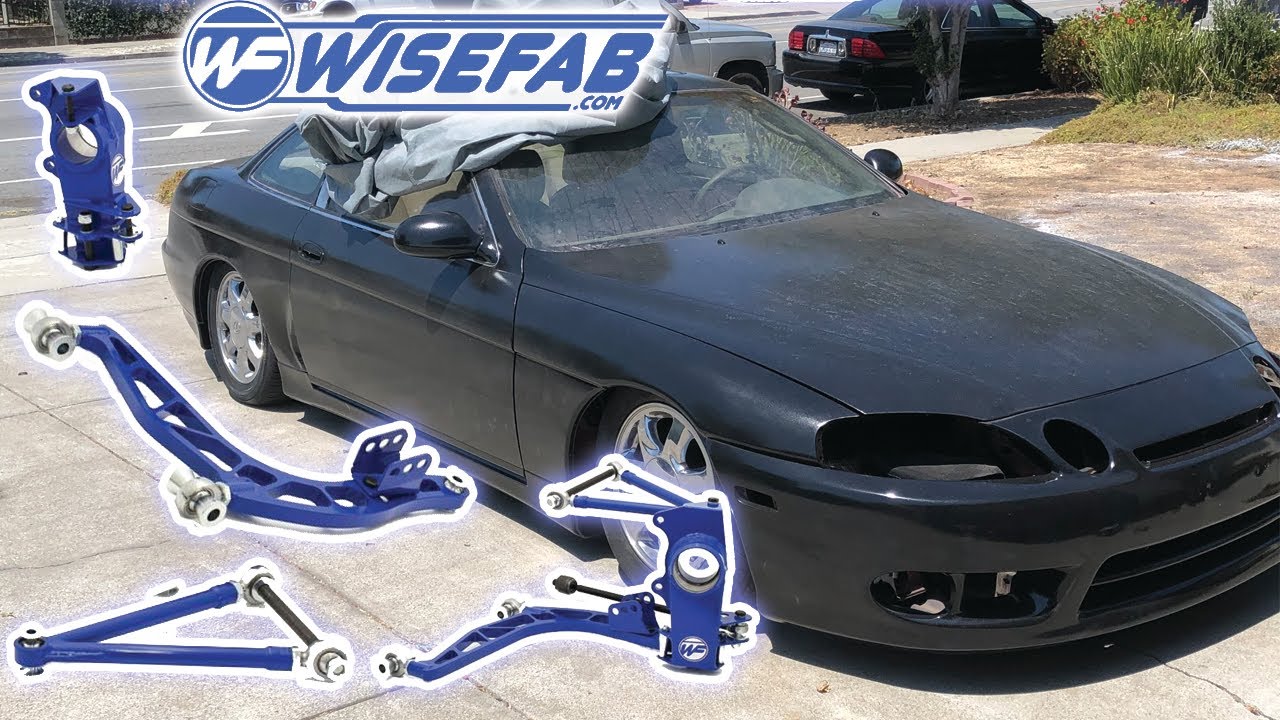Lexus SC400 Wisefab Angle Kit Install! - YouTube