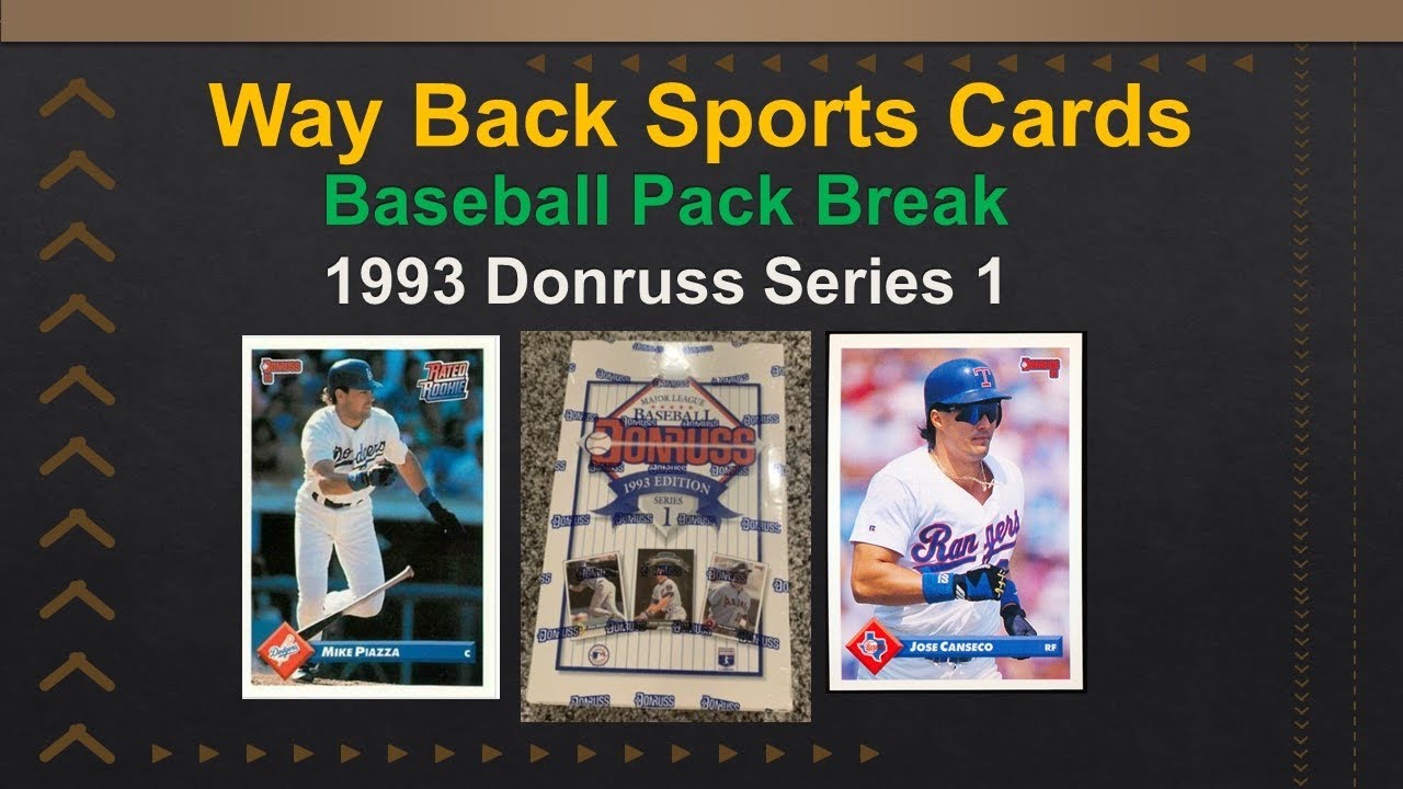 1993 Donruss Series 1 Vintage Baseball Cards Box Break Mike Piazza