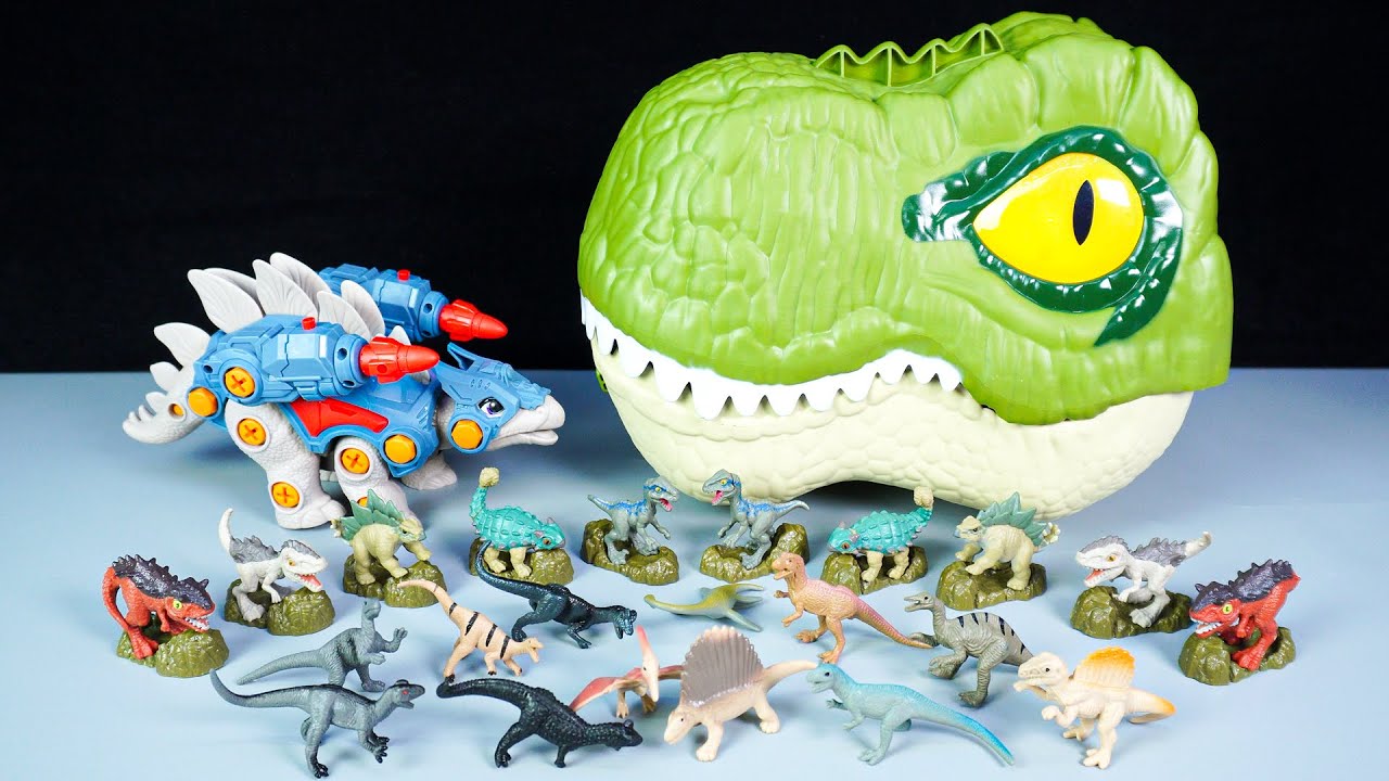 DINOSAURS HEAD: T-REX, SPINOSAURUS, CARNOTAURUS, STEGOSAURUS ...