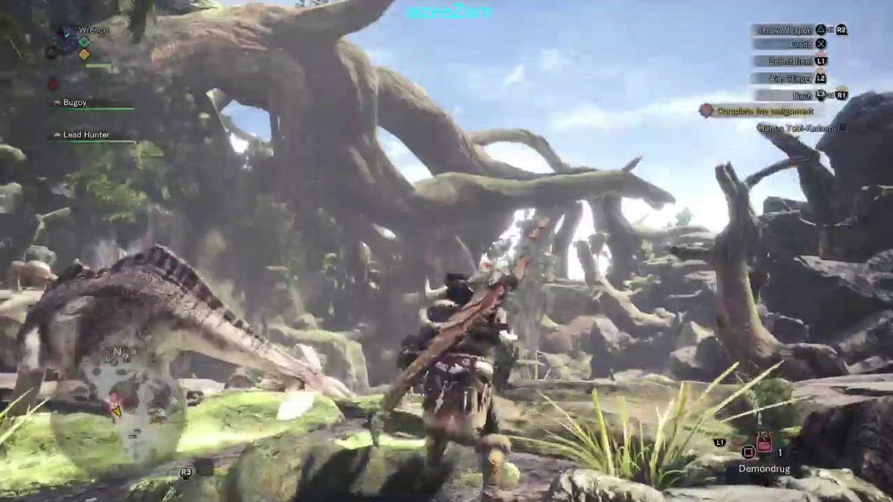 monster hunter first encounter on Anjanath - YouTube