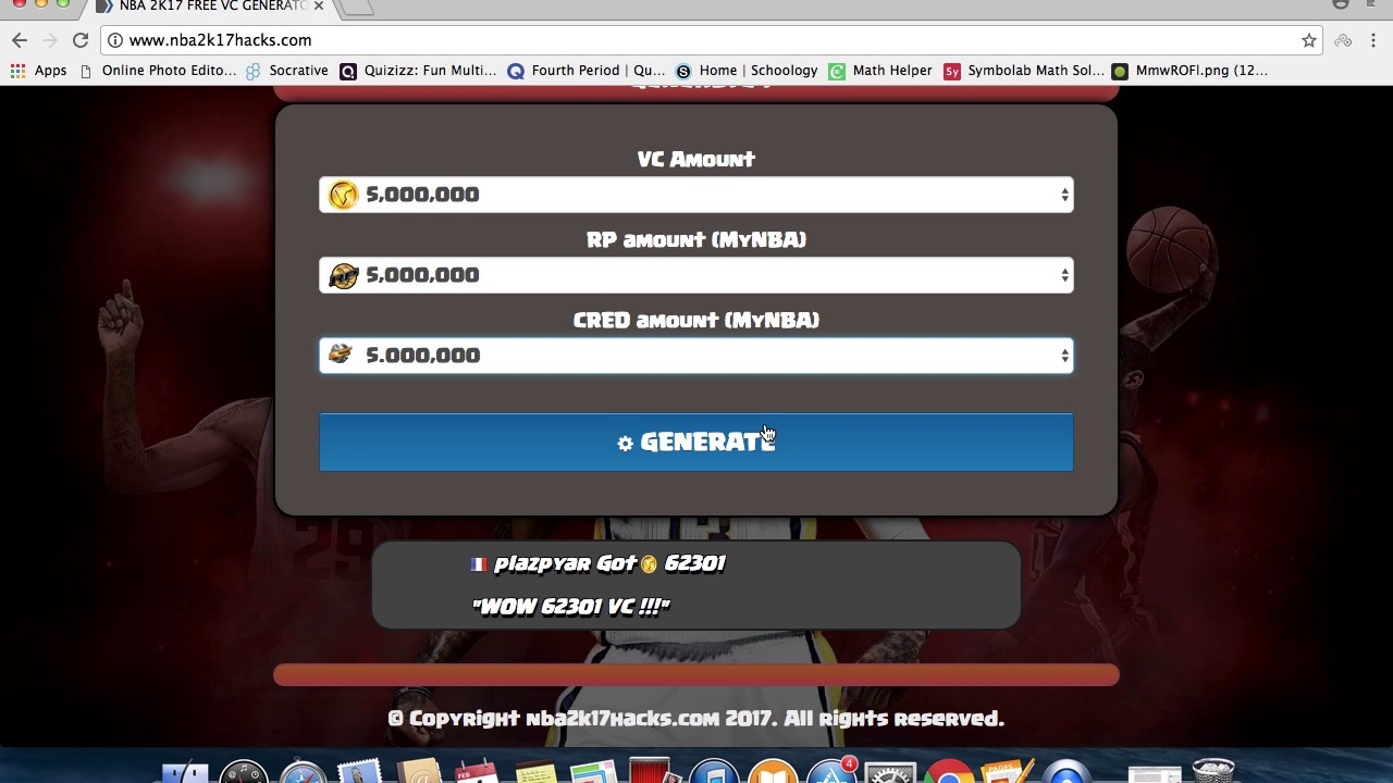 *NEW HOW TO FREE VC ON 2K17 FOR XBOX ONE ,PS4 , XBOX 360, PS3 AND IOS ...