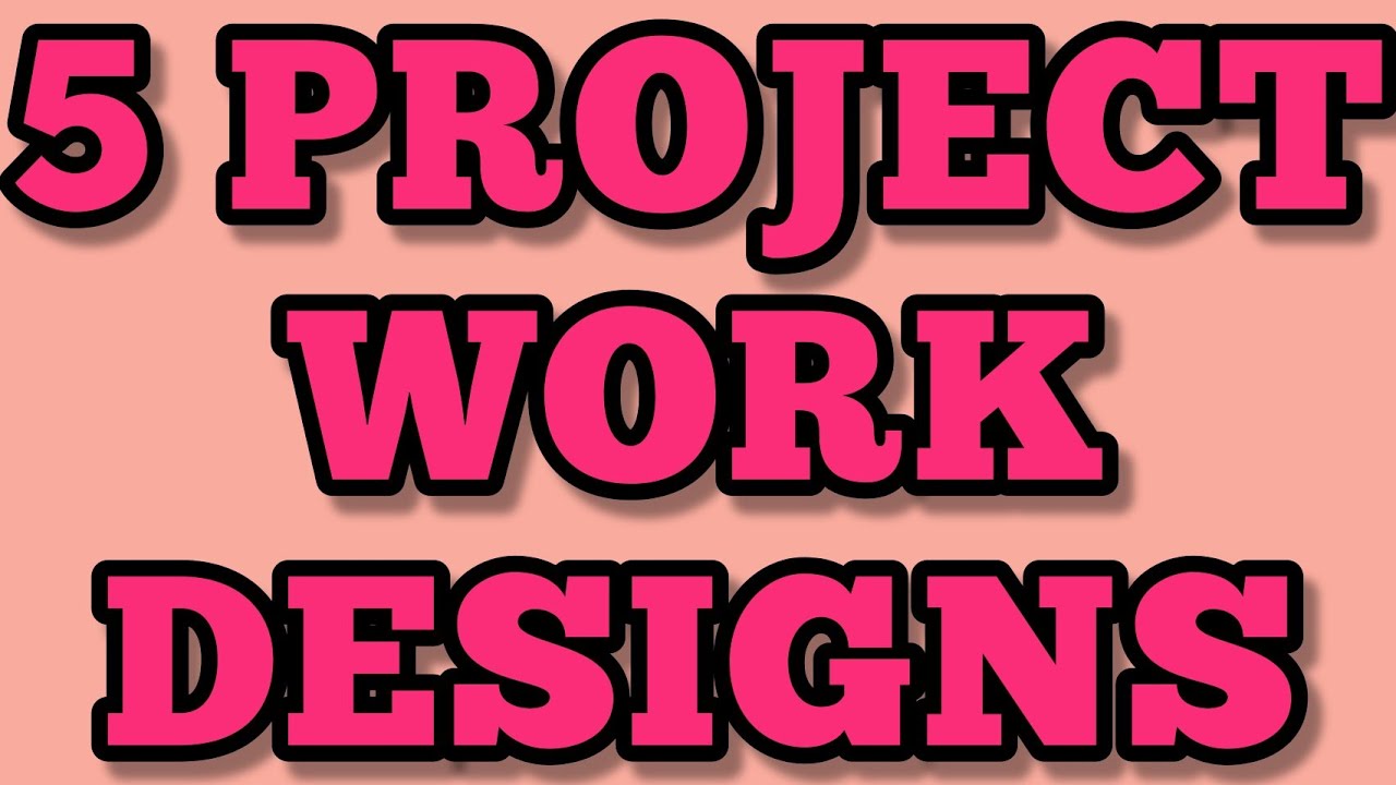 Portfolio Design/ Project Work Design/ File Decoration Ideas / Front ...