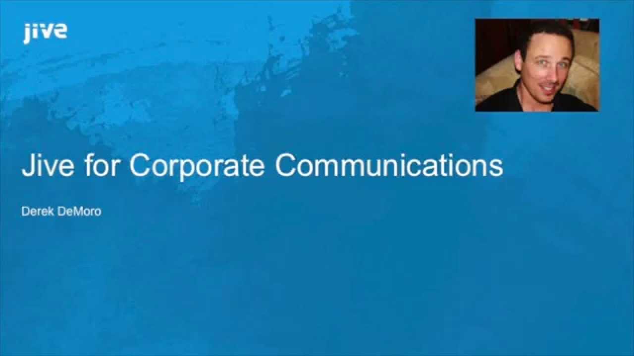 Using Jive Software for Corporate Communications - YouTube
