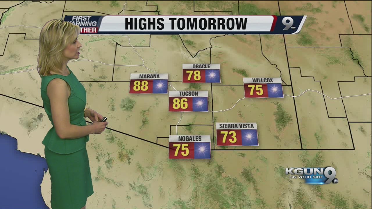 Chief Meteorologist Erin Christiansen's KGUN 9 Forecast Monday, April ...
