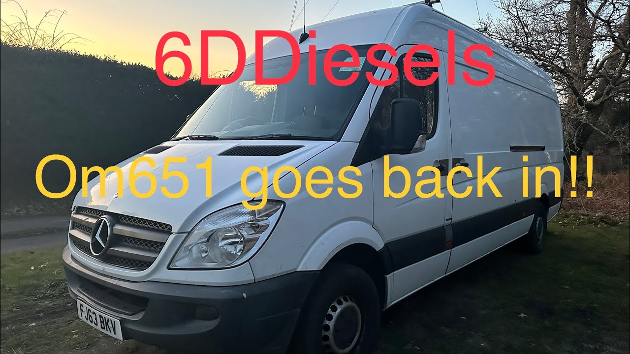 Mercedes sprinter OM651 rebuilt and back in !! - YouTube