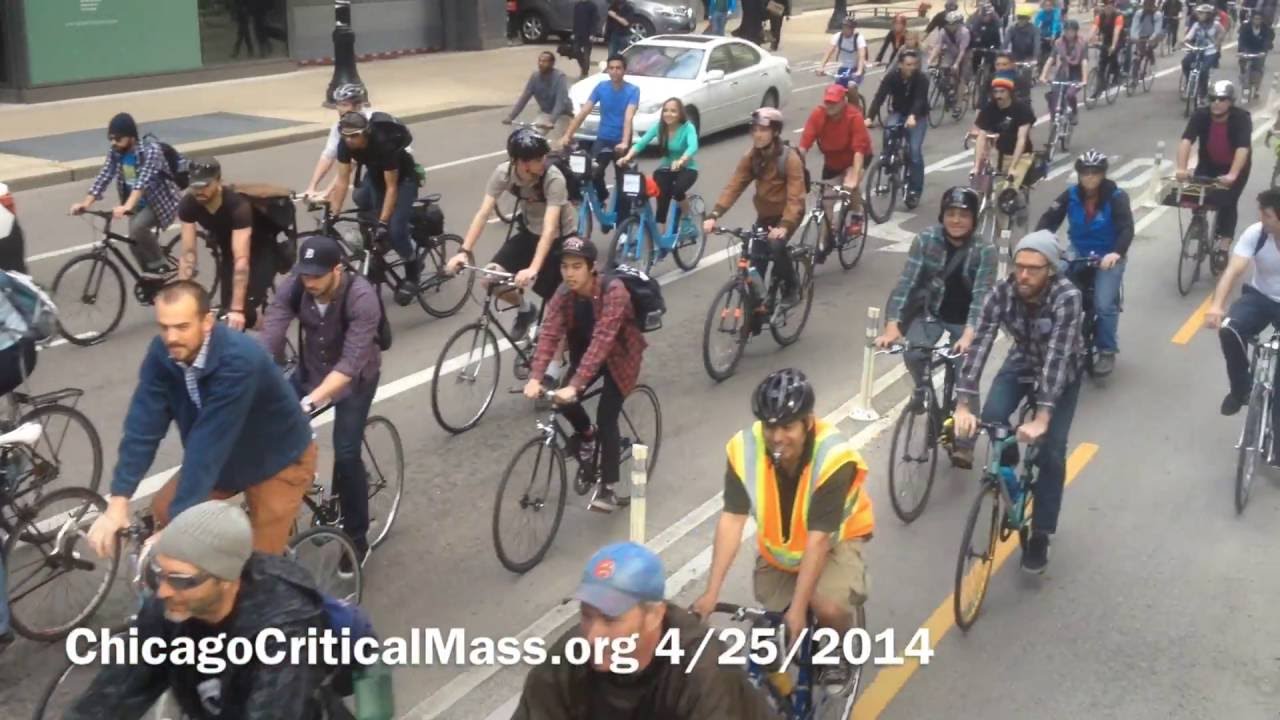 HD Chicago Critical Mass 2014 April Ride - YouTube