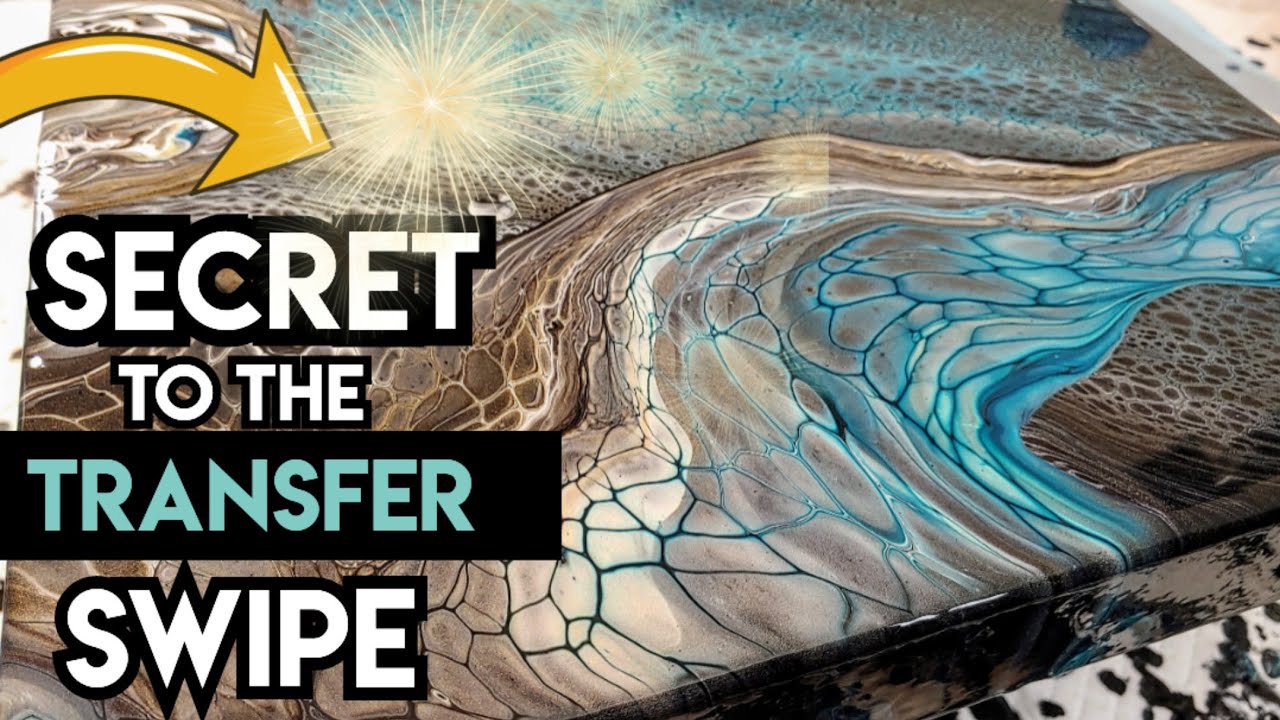 SECRETS TO THE BLOOM SWIPE TRANSFER!! Acrylic Pouring 🤩 - YouTube