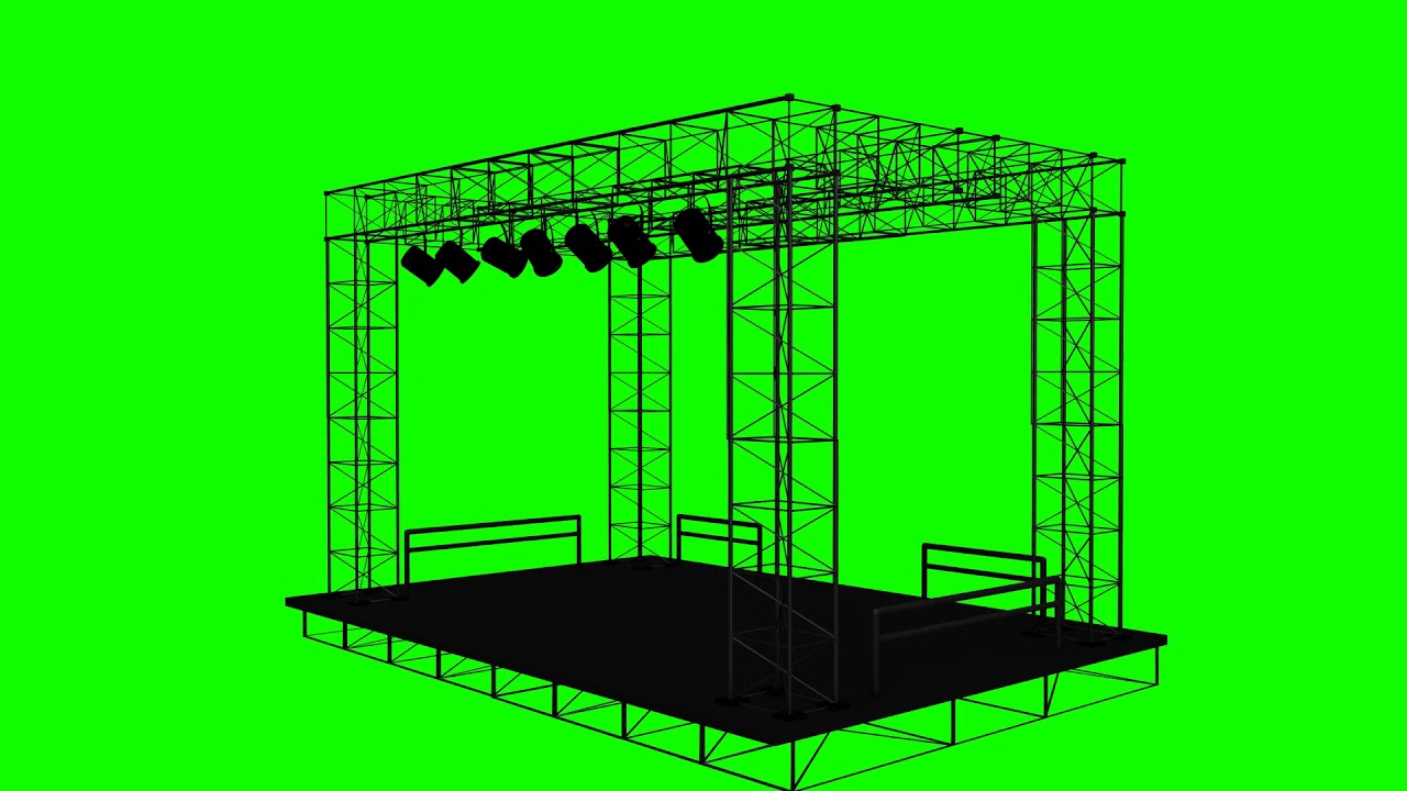 FREE HD Green Screen - OUTDOOR STAGE - YouTube