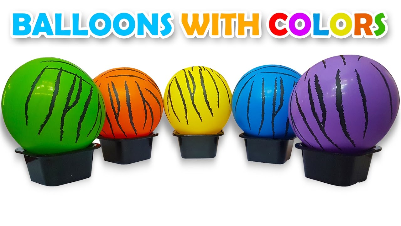 Balloons Popping Fun Video for Kids Children | Learn Colors with ...