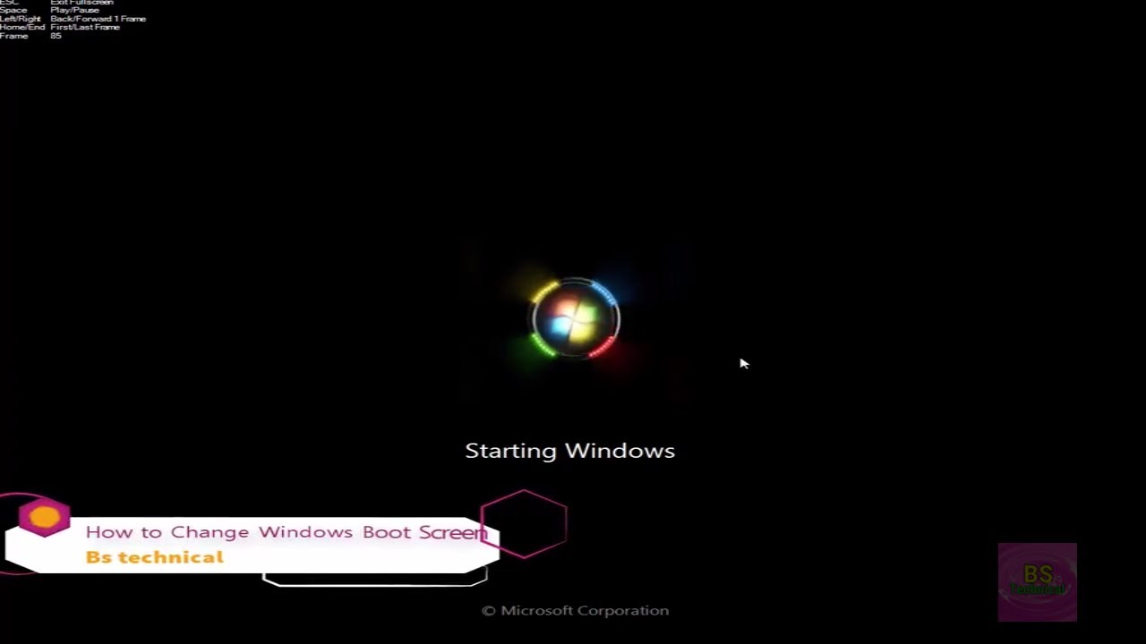 How to change window boot screen and text - YouTube