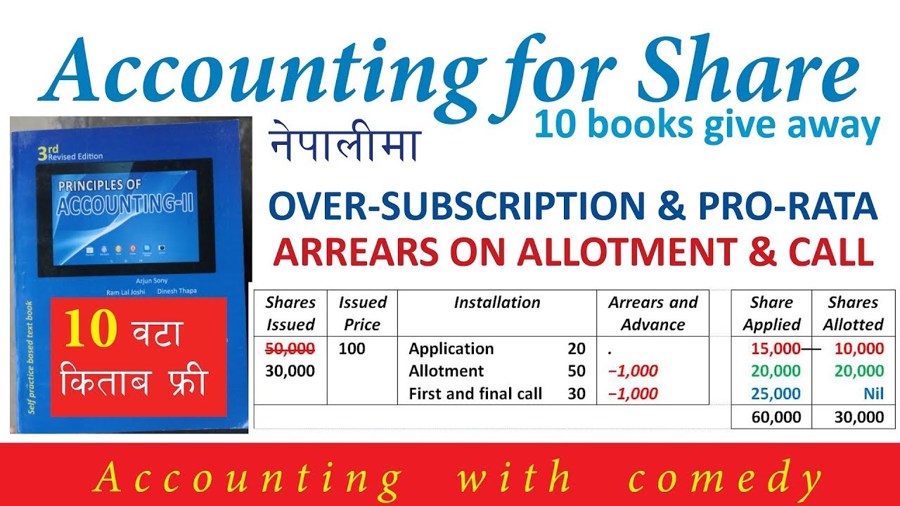 Issue of Share || Over Subscription and Pro-rata || Arrear on Allotment ...