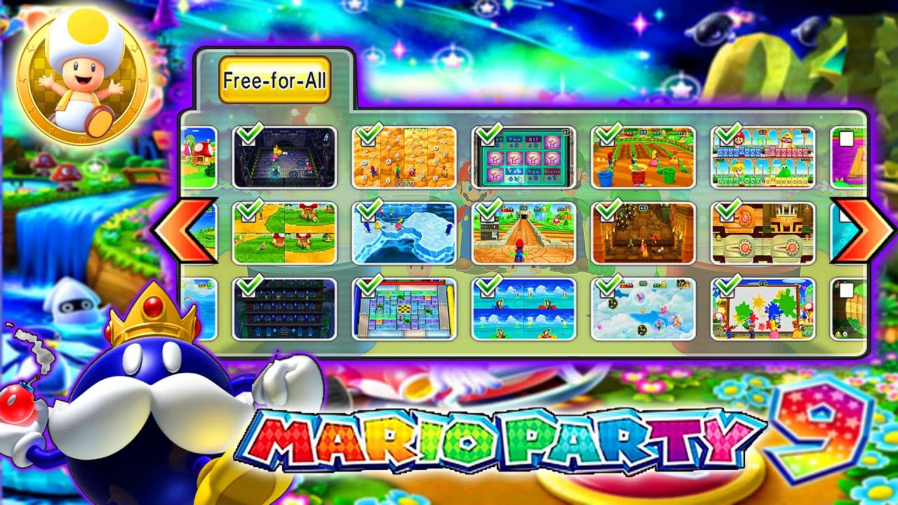 Mario Party 9 - Minigames ( Tumble Temple, Twist Ending, Manor Of ...